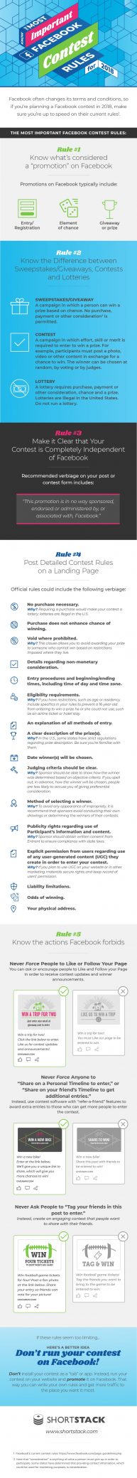 The Most Important Facebook Contest Rules For 2018 Infographic DeviceDaily